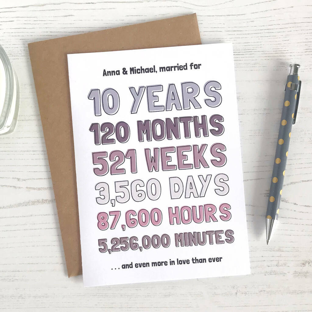 Personalised Milestone Anniversary Card – Cloud 9 Design
